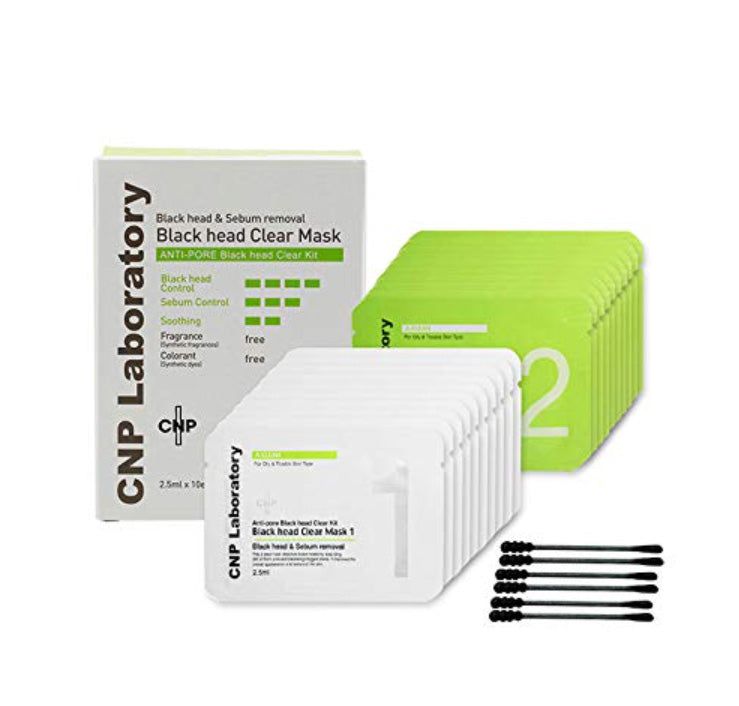 CNP Laboratory Anti-pore Blackheads Clear Masks Kits Sensitive Skin