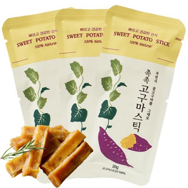 Hanwool Moist Sweet Potatoes Sticks 40 Packs Korean Foods Diet Health
