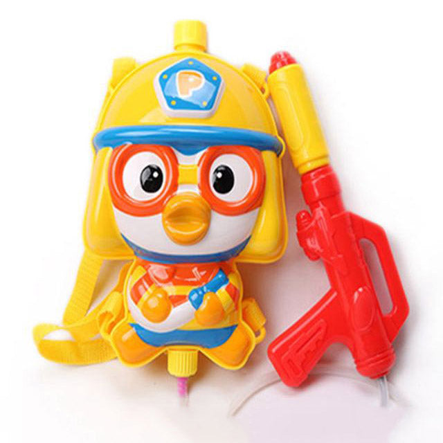 PORORO Firefighter Backpack RuckSack Water Gun Kids Toys Summer Game